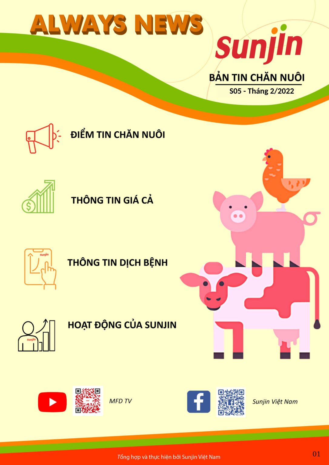 BẢN TIN CHĂN NUÔI SUNJIN SỐ 05 - THÁNG 2 2022 - Sunjinvn
